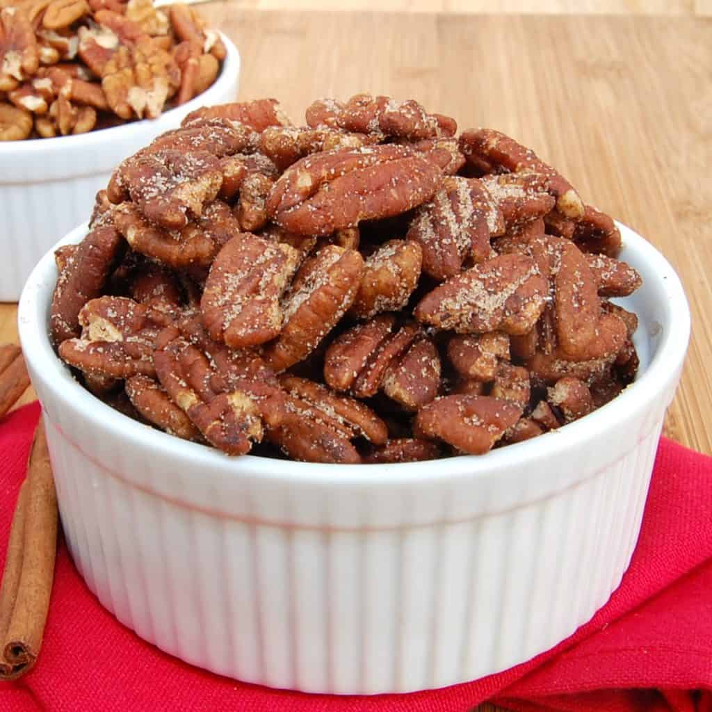 Warmed-Spiced Pecans with Rum Glaze - Sweet Pea's Kitchen