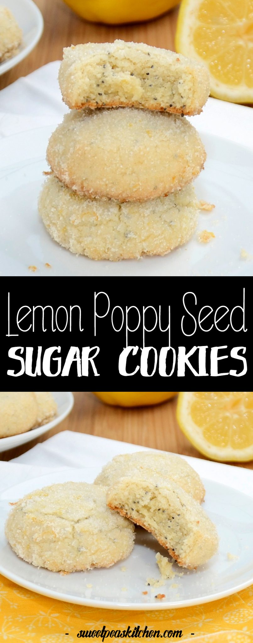 Lemon Poppy Seed Sugar Cookies - Sweet Pea's Kitchen