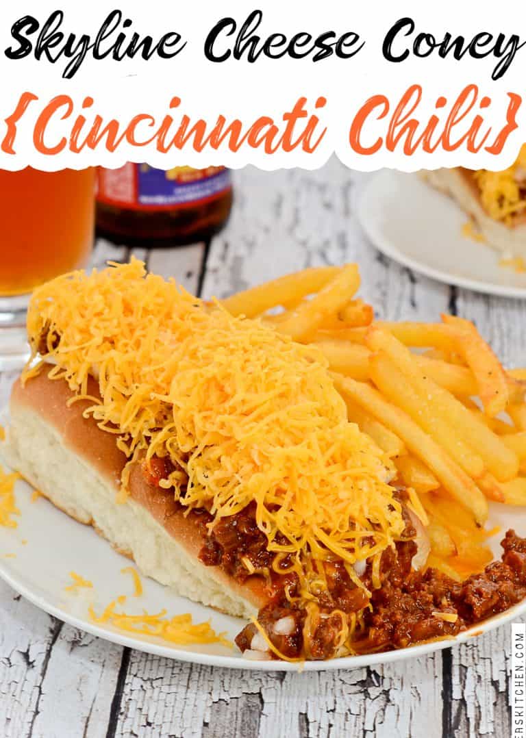 Skyline Cheese Coney {Cincinnati Chili} - Sweet Pea's Kitchen