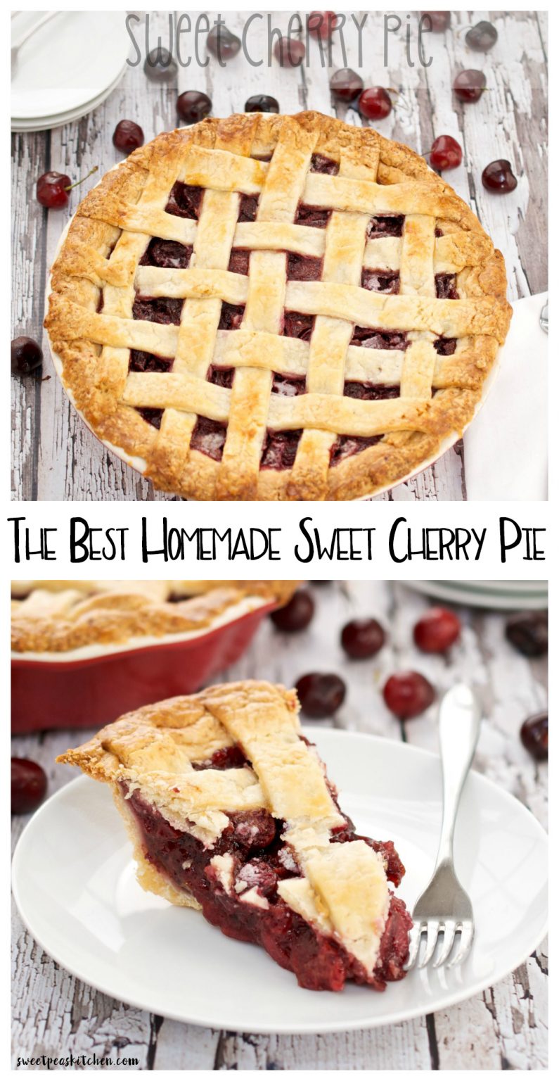 The Best Homemade Sweet Cherry Pie Recipe | Sweet Pea's Kitchen
