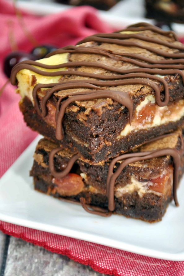 Chewy Snickers Brownies - Sweet Pea's Kitchen