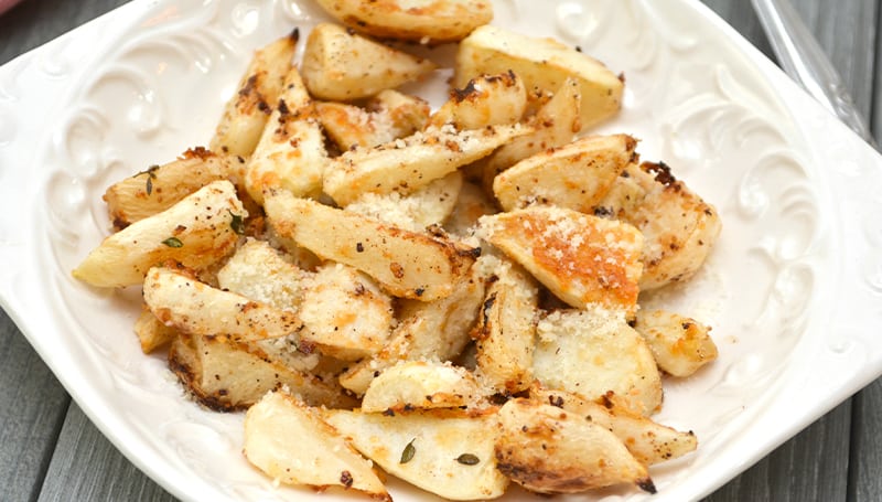 Oven Roasted Turnips with Thyme and Parmesan - Sweet Pea's Kitchen