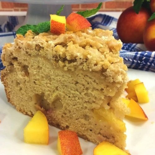 Fresh Peach Coffee Cake Recipe - Sweet Pea's Kitchen