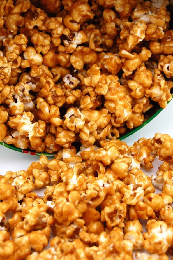 Peanut Butter Cup Caramel Corn - Sweet Pea's Kitchen