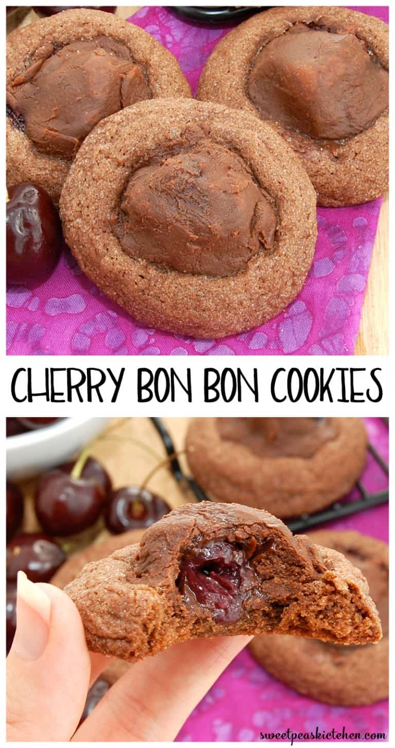 Cherry Bon Bon Cookies - Sweet Pea's Kitchen