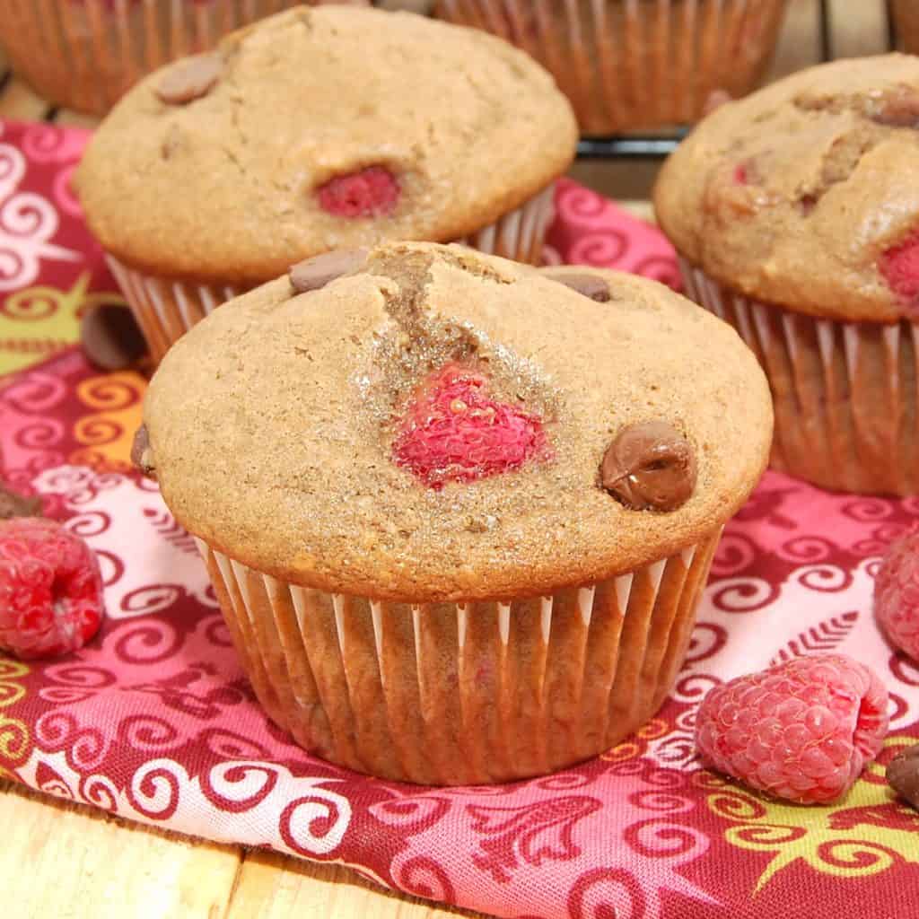 Double Chocolate Raspberry Muffins - Sweet Pea's Kitchen