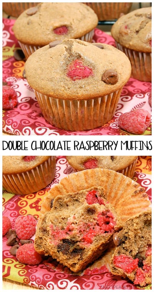 Double Chocolate Raspberry Muffins - Sweet Pea's Kitchen