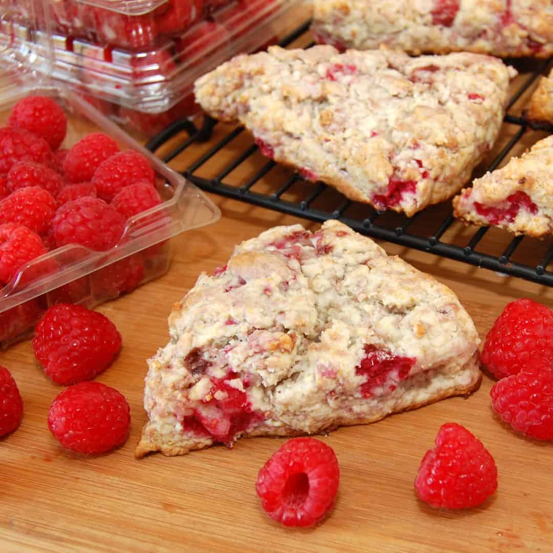 Raspberry Lemon Scones - Sweet Pea's Kitchen