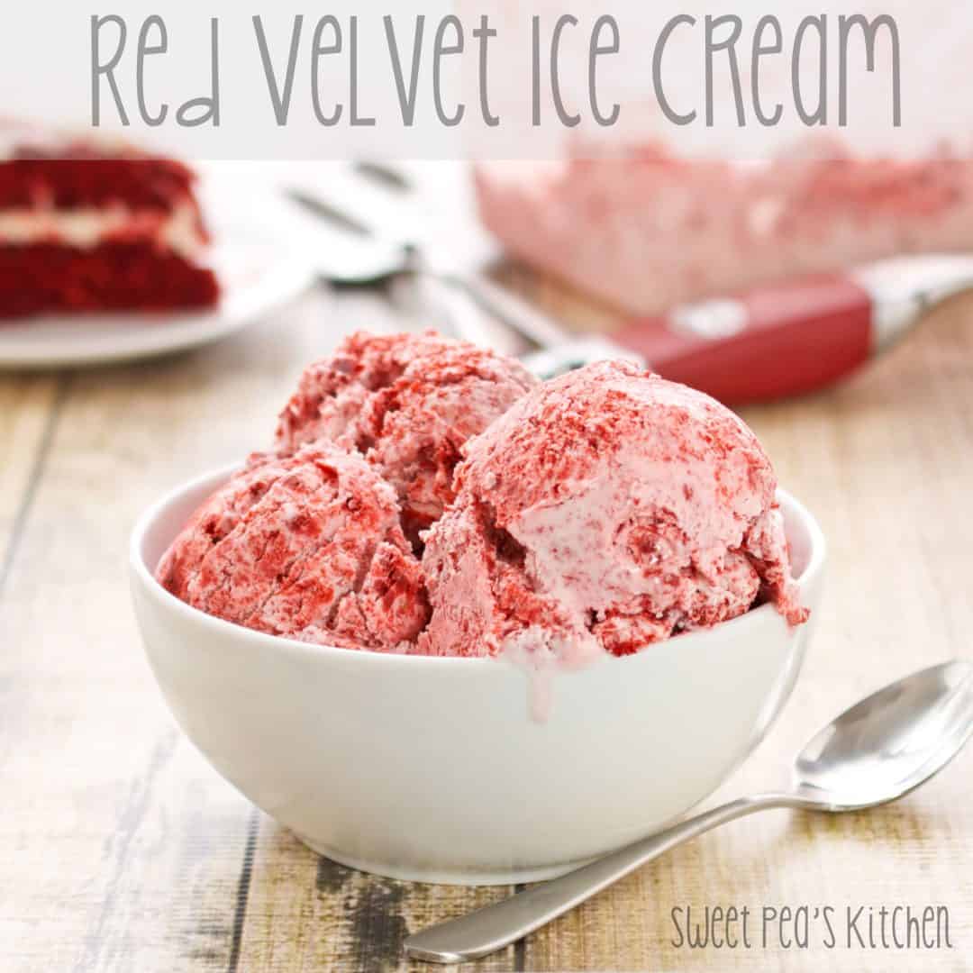 Homemade Red Velvet Ice Cream - Sweet Pea's Kitchen