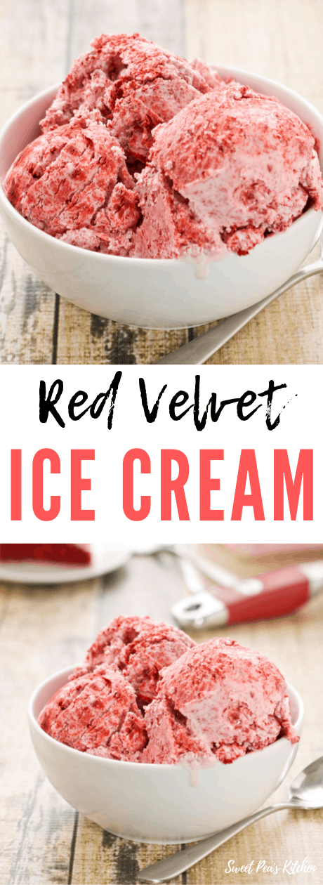 Homemade Red Velvet Ice Cream - Sweet Pea's Kitchen