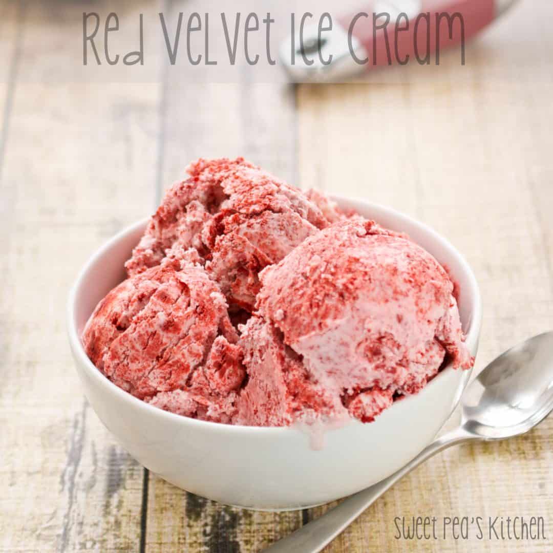 Homemade Red Velvet Ice Cream - Sweet Pea's Kitchen