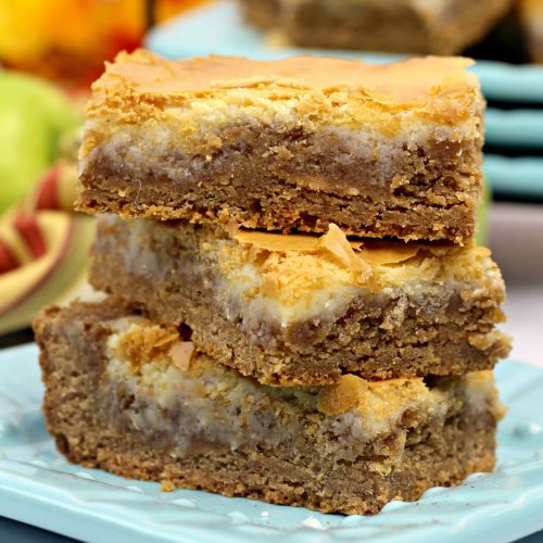 Spice Cake Cheesecake Bars Recipe - Sweet Pea's Kitchen
