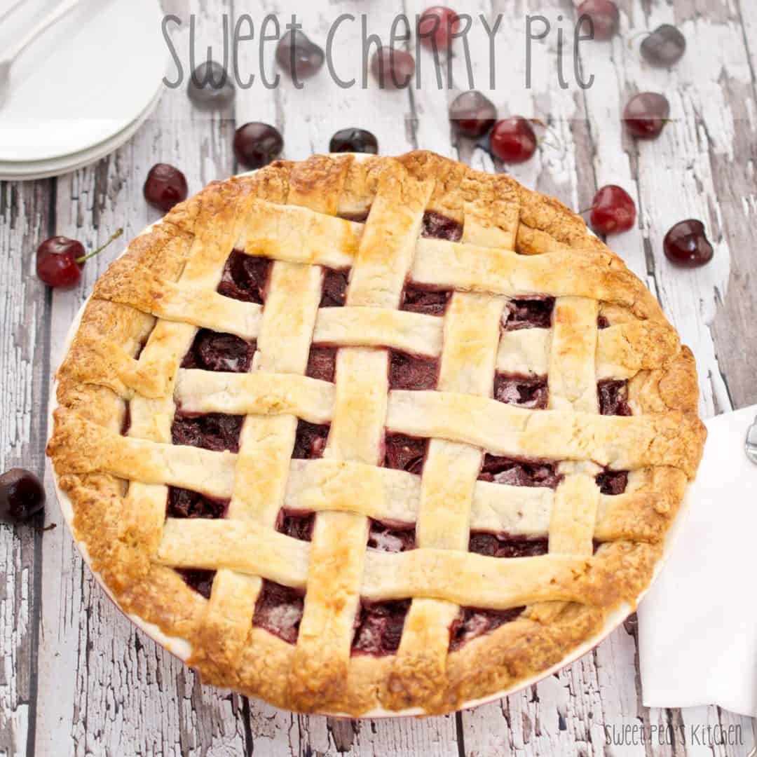 The Best Homemade Sweet Cherry Pie Recipe | Sweet Pea's Kitchen