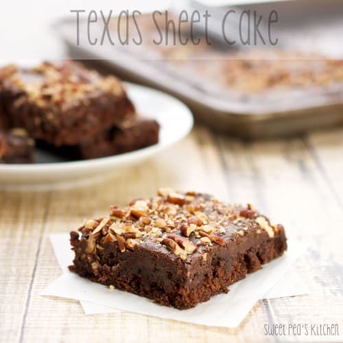 Chocolate Texas Sheet Cake Recipe | Sweet Pea's Kitchen