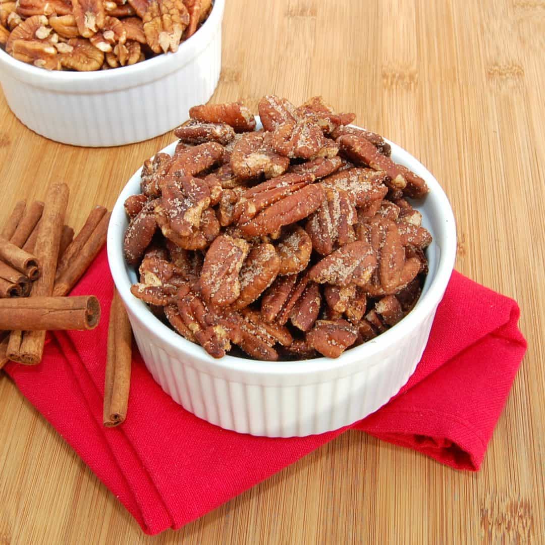 Warmed-Spiced Pecans with Rum Glaze - Sweet Pea's Kitchen