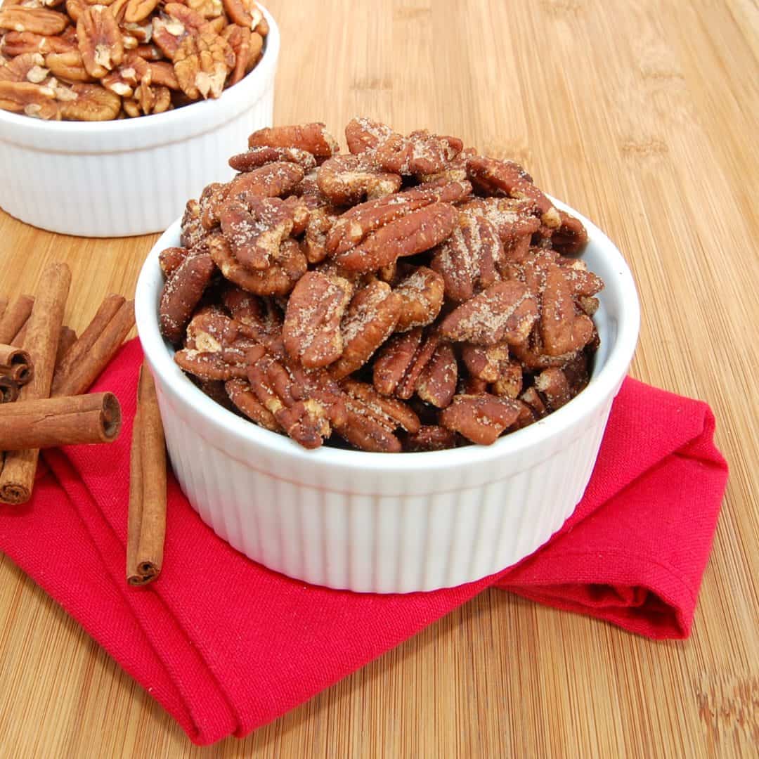 Warmed-Spiced Pecans with Rum Glaze - Sweet Pea's Kitchen