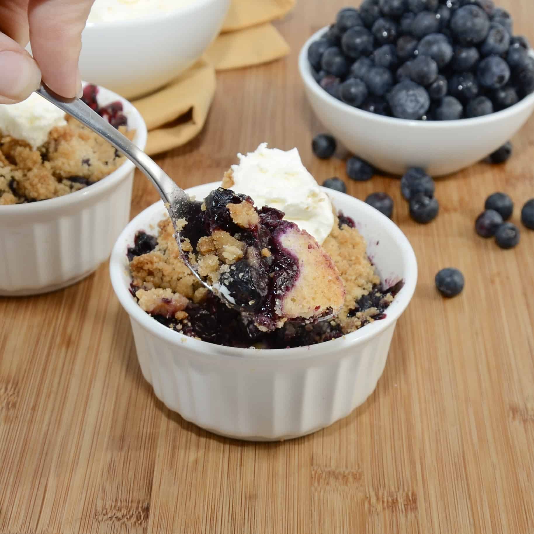 Individual Blueberry Buckles - Sweet Pea's Kitchen