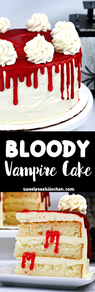 Halloween Cake Recipe: Bloody Vampire Cake - Sweet Pea's Kitchen