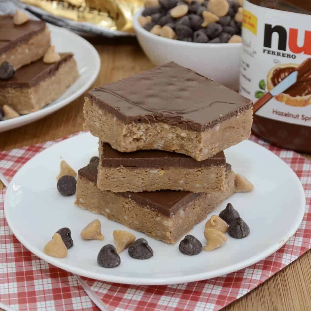 Nutella Peanut Butter Chocolate Bars - Sweet Pea's Kitchen