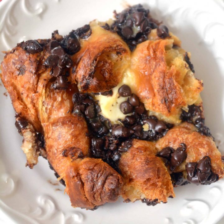 Sweet Breakfast Bake with Chocolate Croissants - Sweet Pea's Kitchen