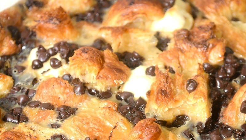 Sweet Breakfast Bake with Chocolate Croissants - Sweet Pea's Kitchen