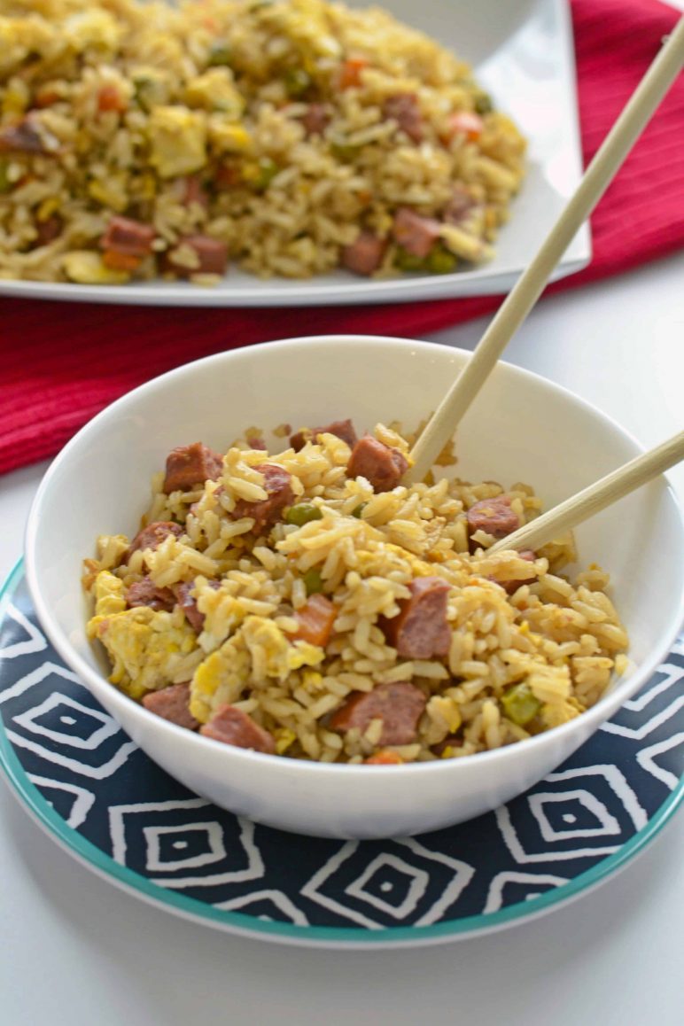 Fried Rice with Peas and Bean Sprouts - Sweet Pea's Kitchen