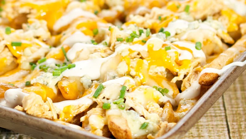 Loaded Buffalo Chicken Fries - Sweet Pea's Kitchen
