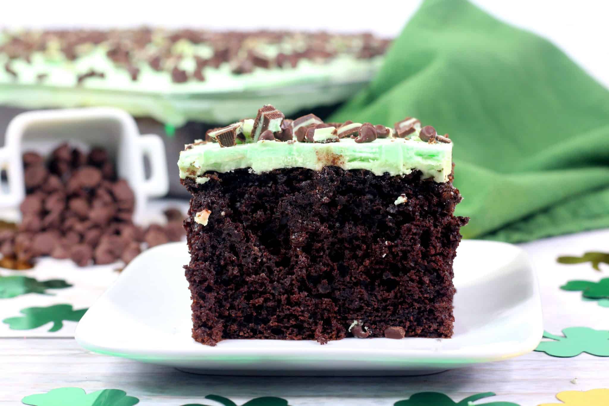 Andes Mint Chocolate Poke Cake Recipe - Sweet Pea's Kitchen