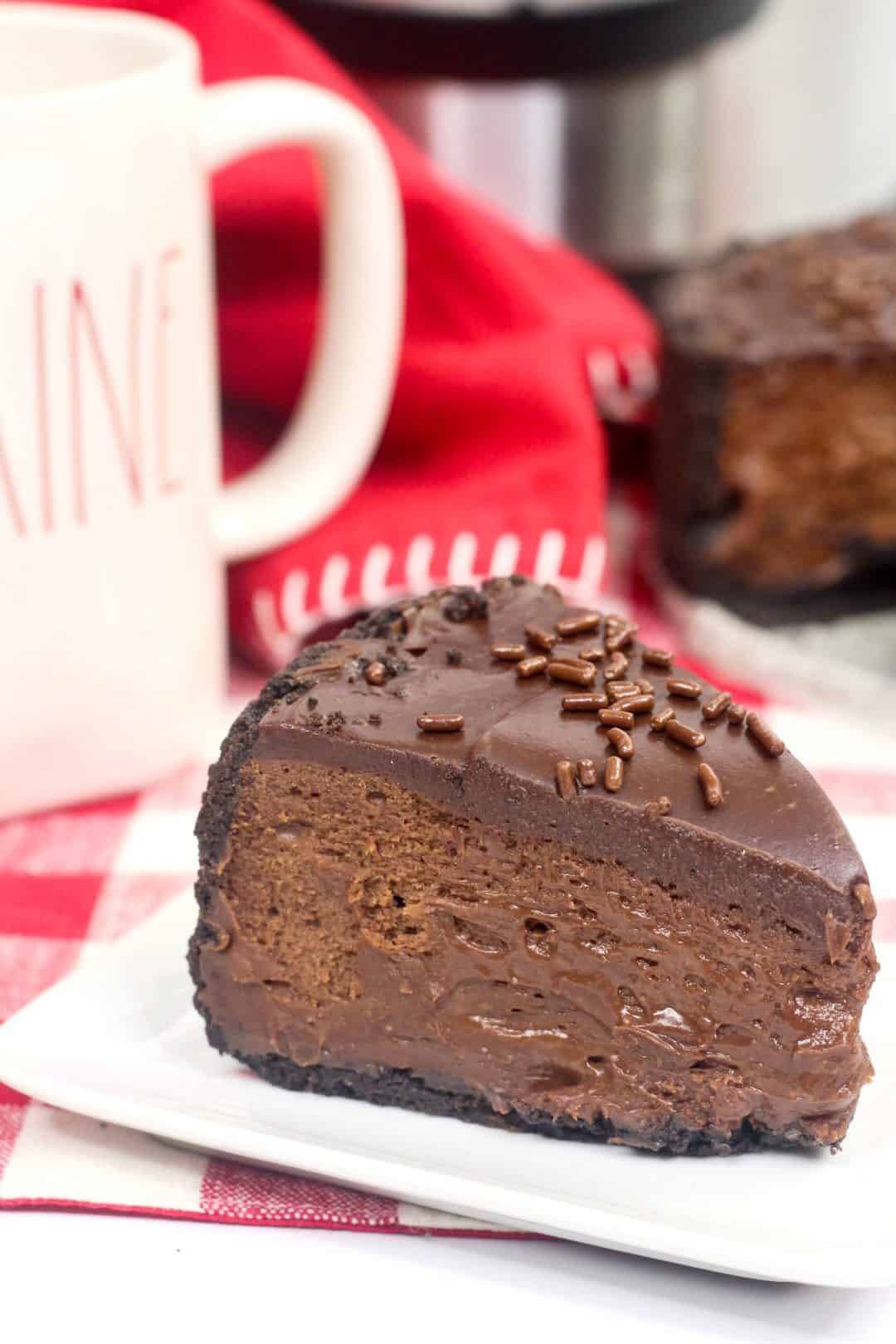 Triple Chocolate Instant Pot Cheesecake Recipe - Sweet Pea's Kitchen