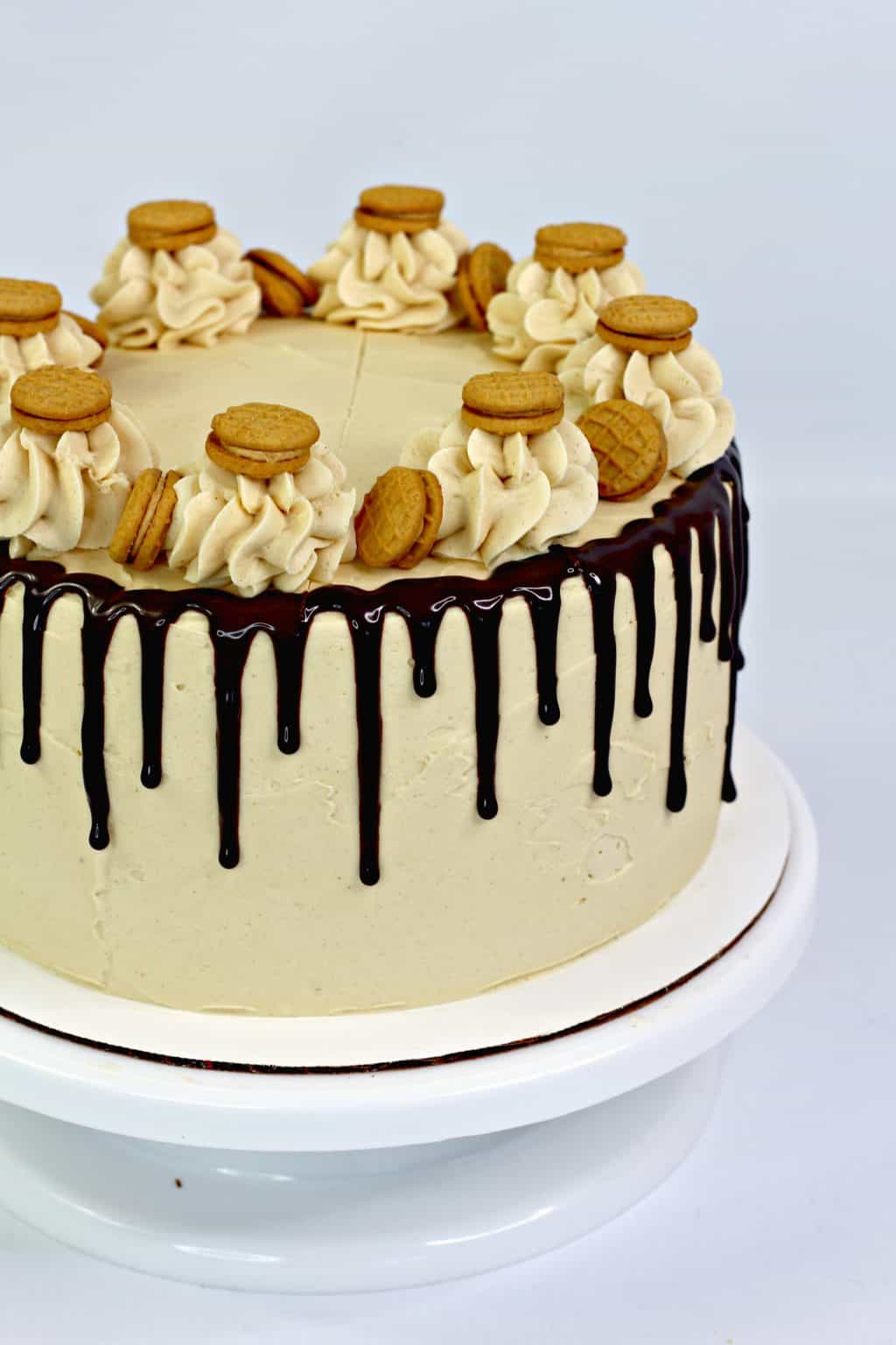 Nutter Butter Chocolate Peanut Butter Cake - Sweet Pea's Kitchen