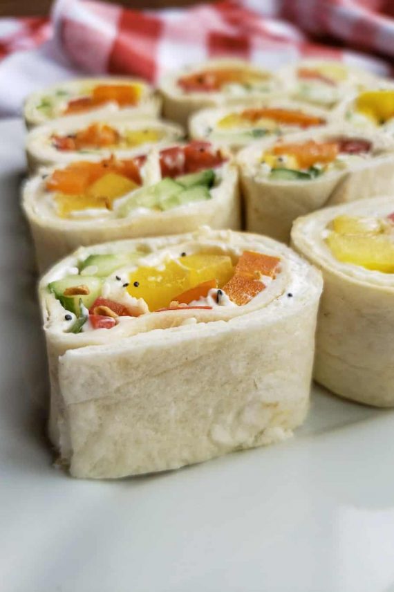 Cream Cheese Veggie Rollups - Sweet Pea's Kitchen