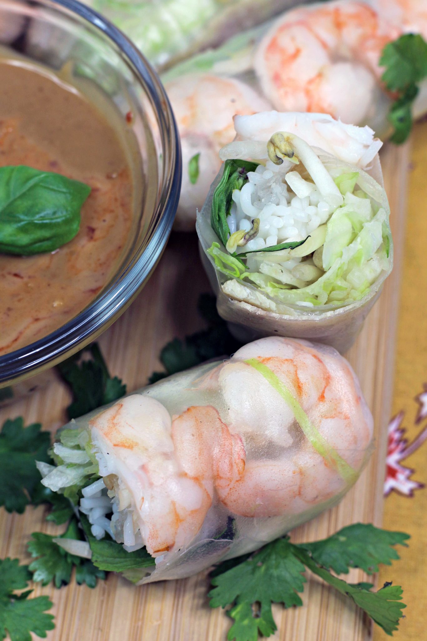 Thai Spring Rolls With Homemade Peanut Sauce Recipe - Sweet Pea's Kitchen