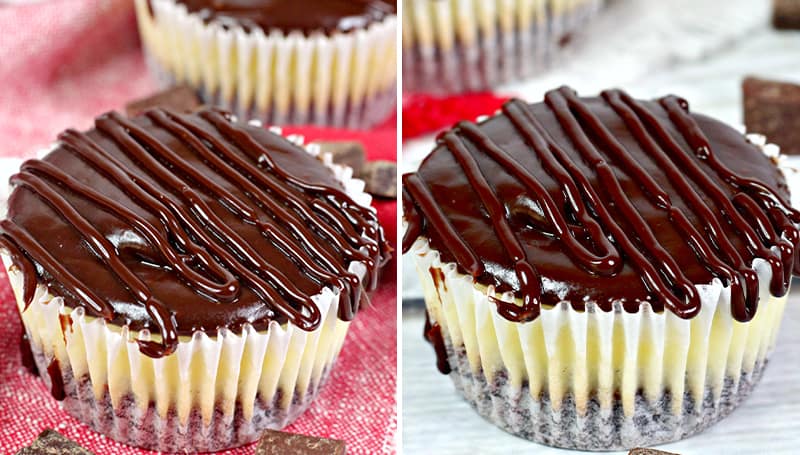 Mini Cheesecakes Topped With Chocolate Ganache Recipe - Sweet Pea's Kitchen