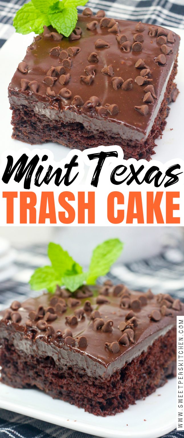 Mint Texas Trash Cake Recipe - Sweet Pea's Kitchen