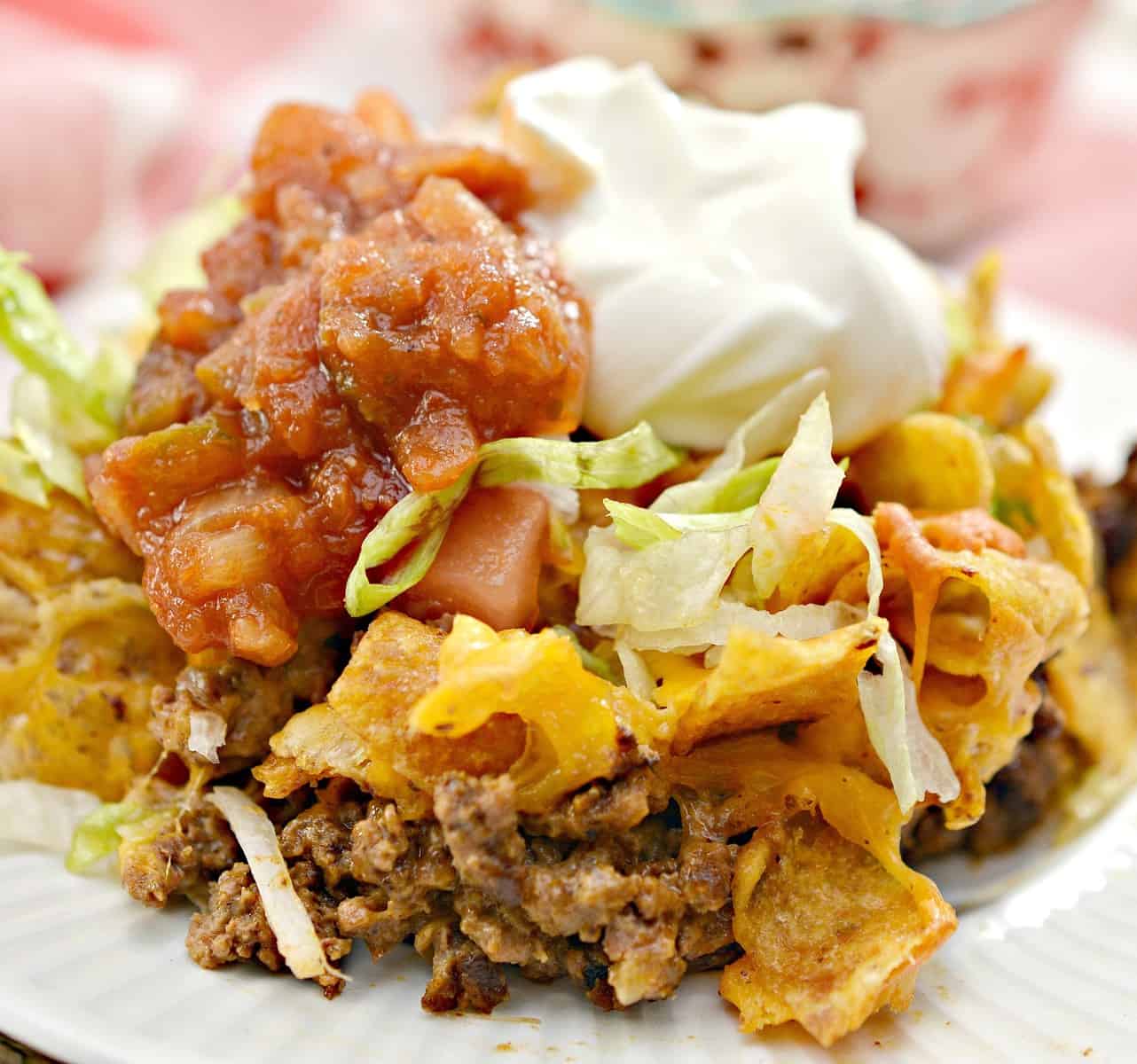 Walking Taco Casserole - Sweet Pea's Kitchen