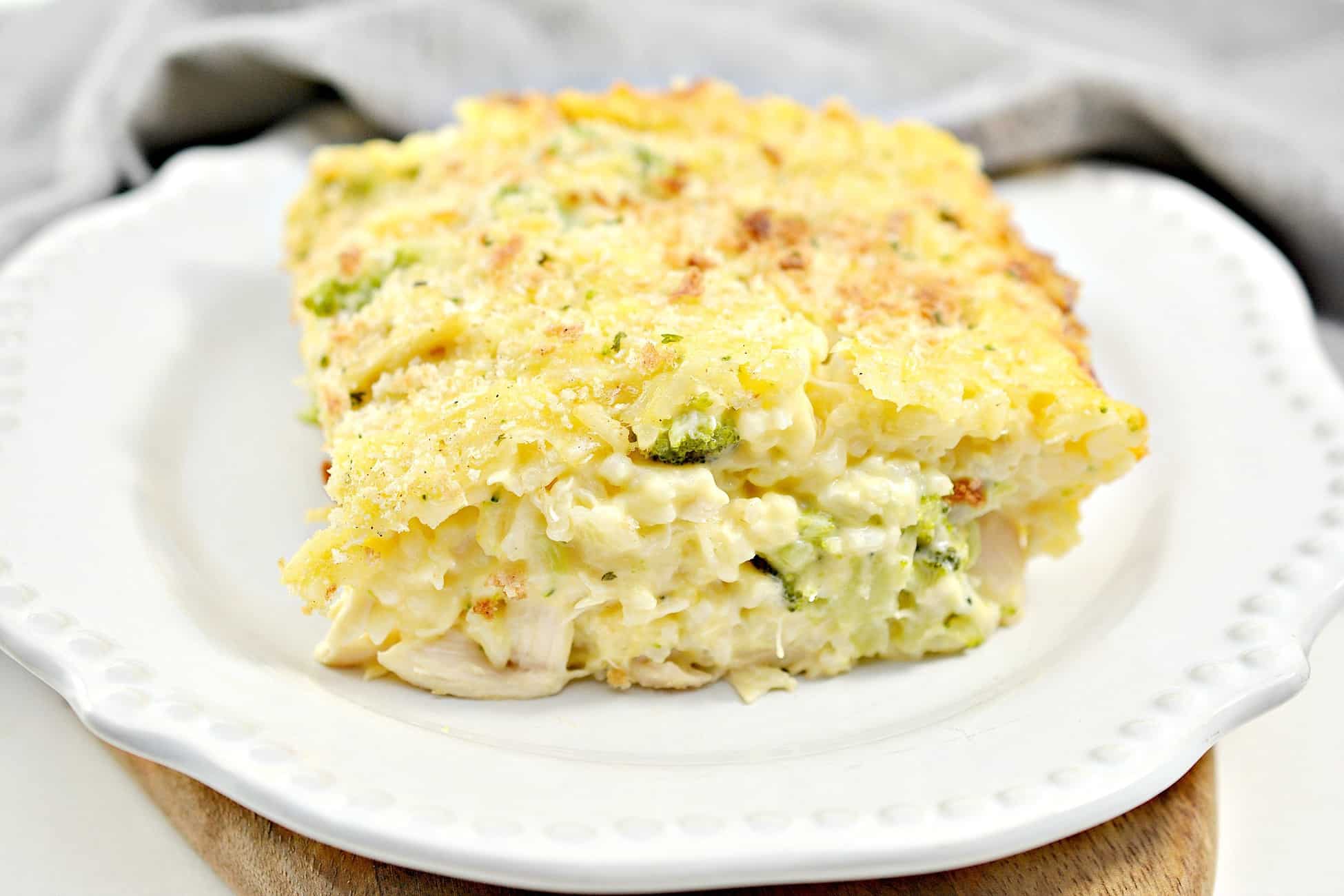 Broccoli, Rice, Chicken and Cheese Casserole - Sweet Pea's Kitchen