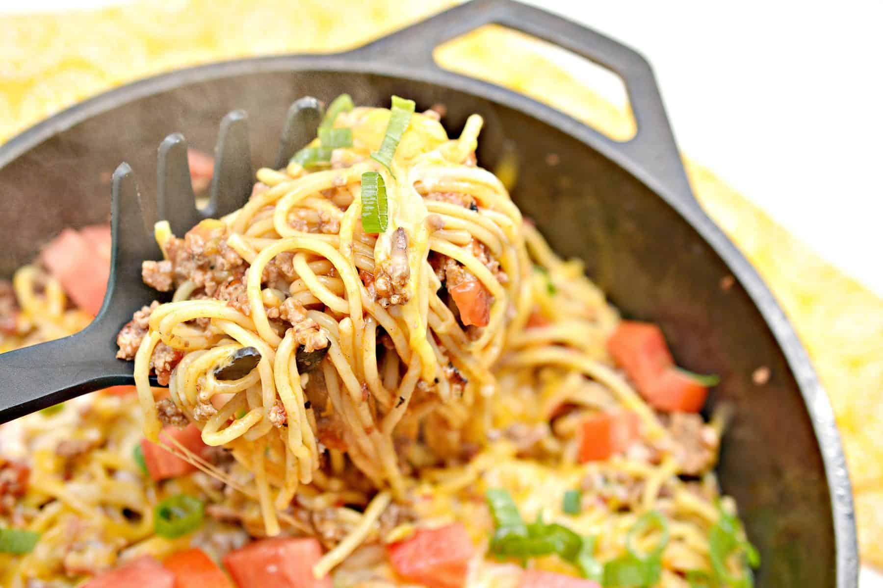 Taco Spaghetti - Sweet Pea's Kitchen