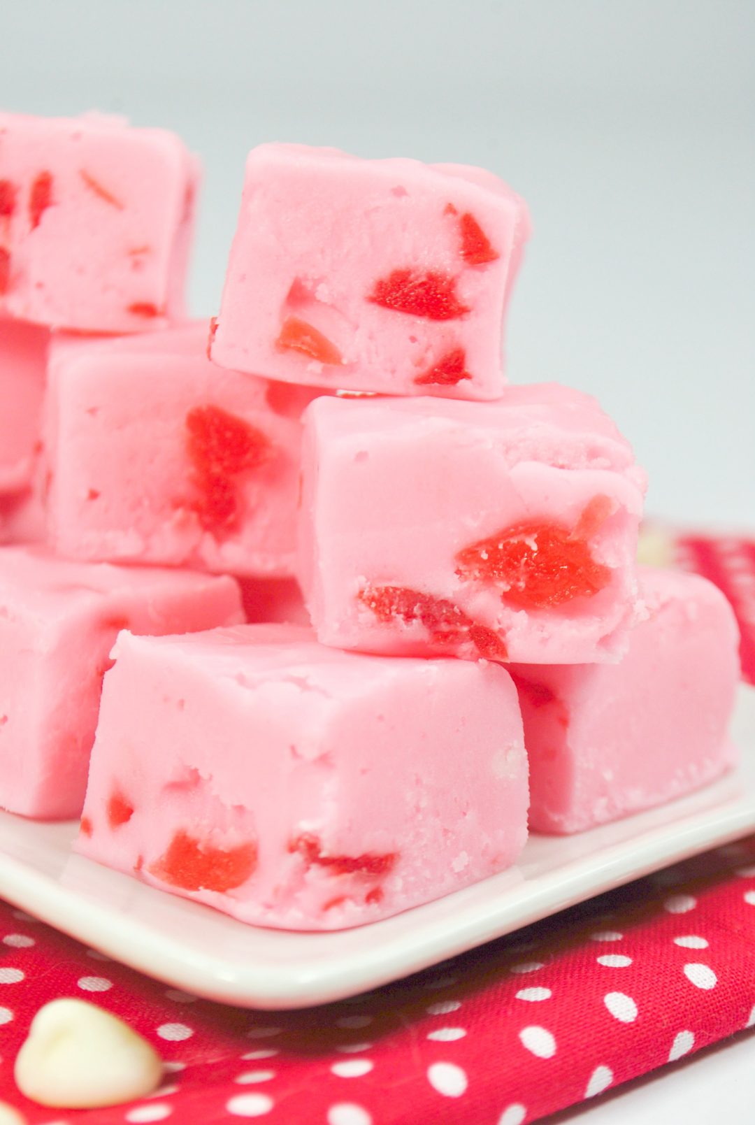 White Chocolate Cherry Fudge - Sweet Pea's Kitchen