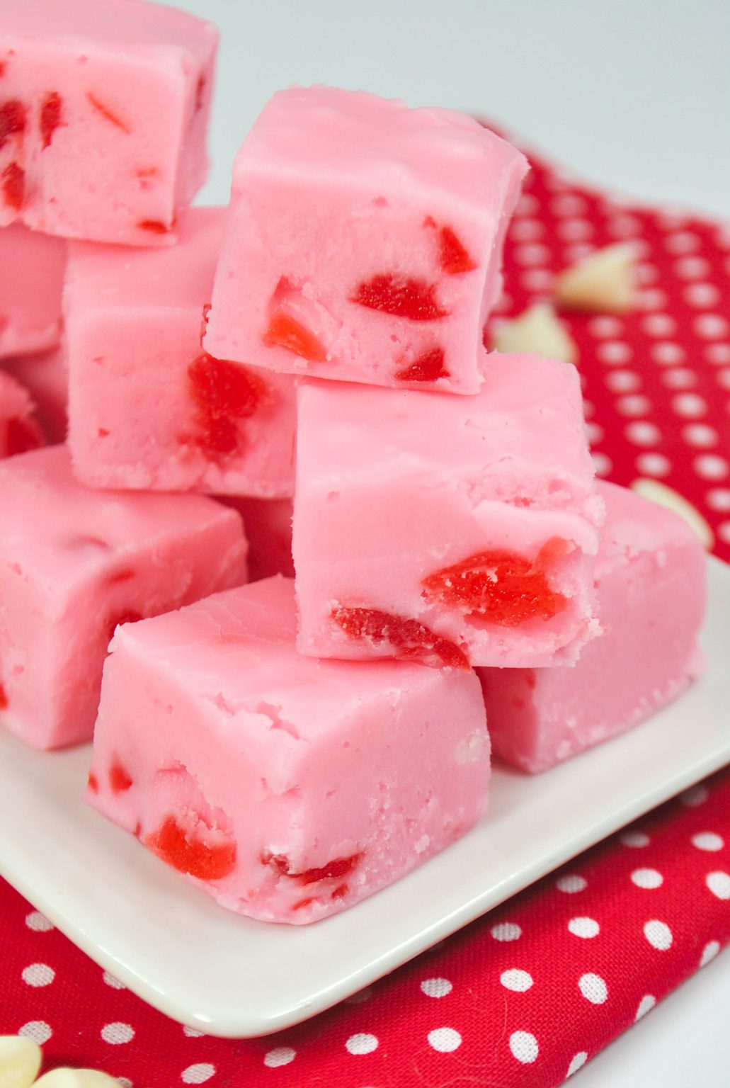 White Chocolate Cherry Fudge - Sweet Pea's Kitchen