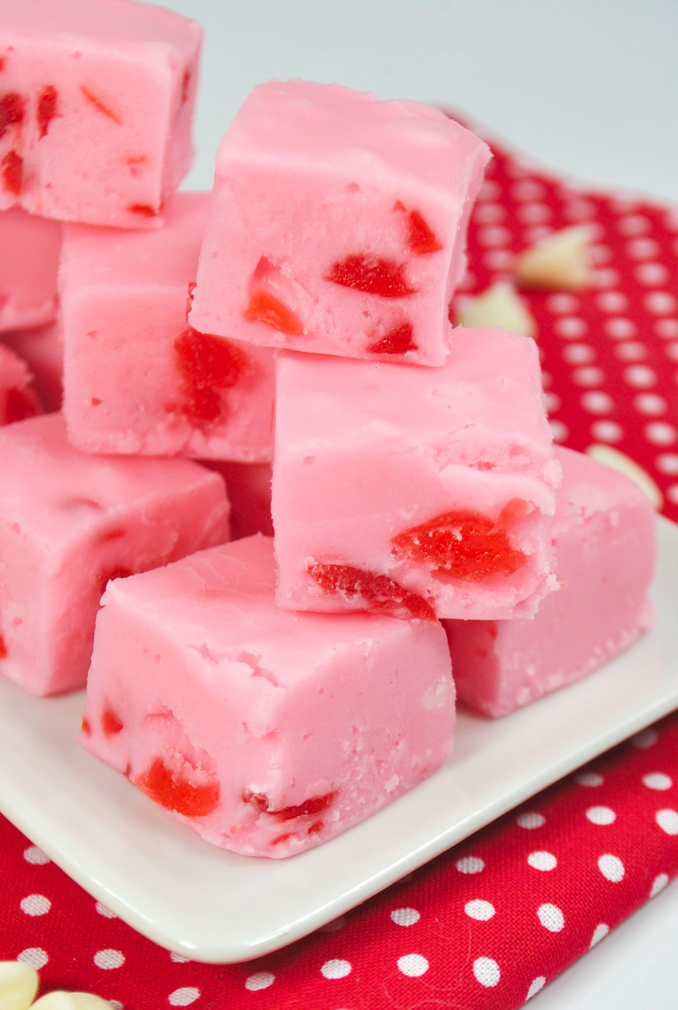 White Chocolate Cherry Fudge - Sweet Pea's Kitchen
