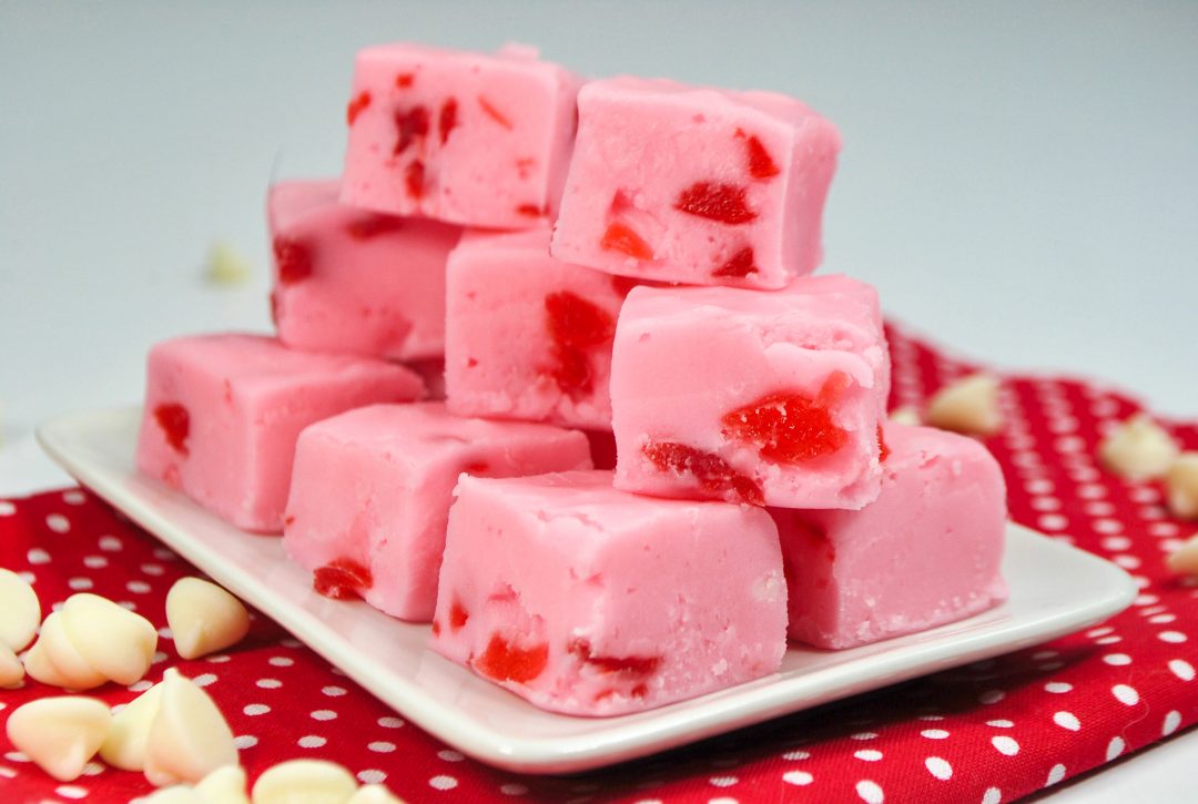 White Chocolate Cherry Fudge - Sweet Pea's Kitchen