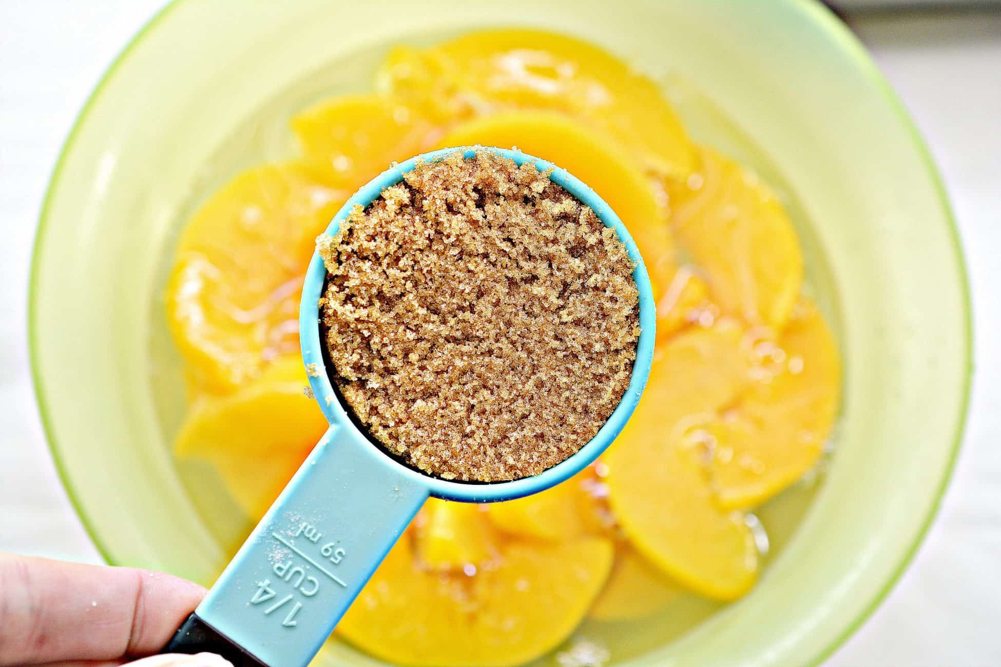 Peach Cobbler Stuffed Cones - Sweet Pea's Kitchen