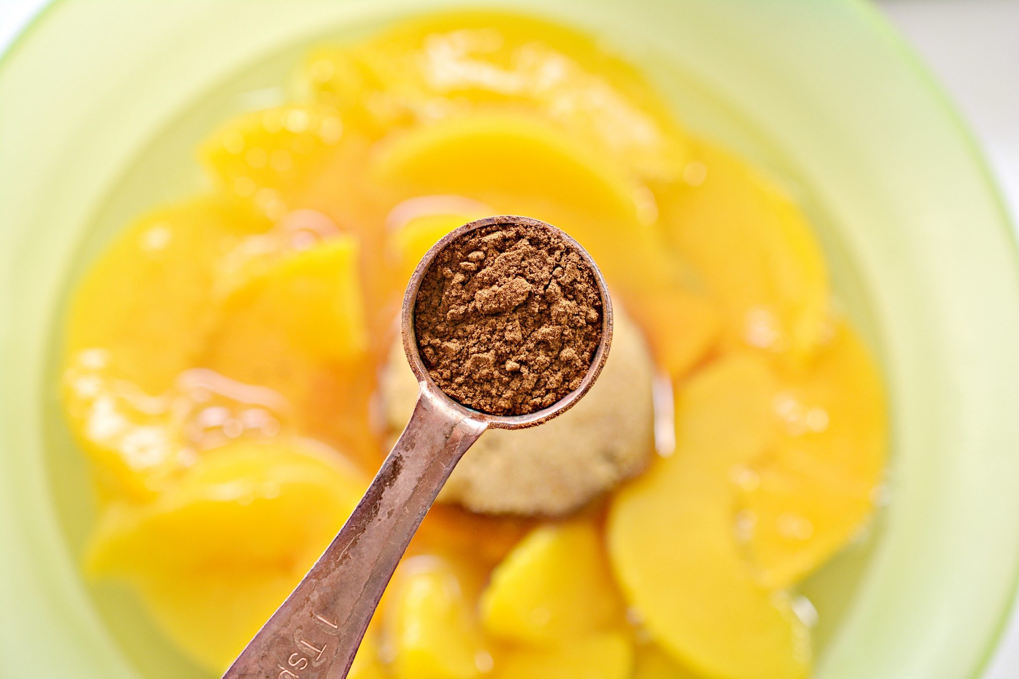 Peach Cobbler Stuffed Cones - Sweet Pea's Kitchen