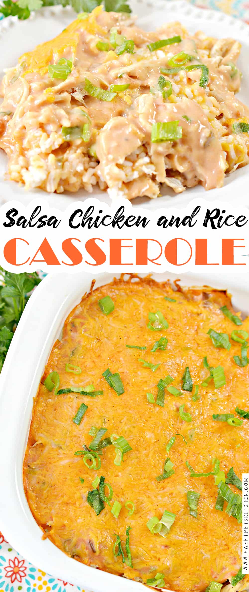Salsa Chicken and Rice Casserole - Sweet Pea's Kitchen