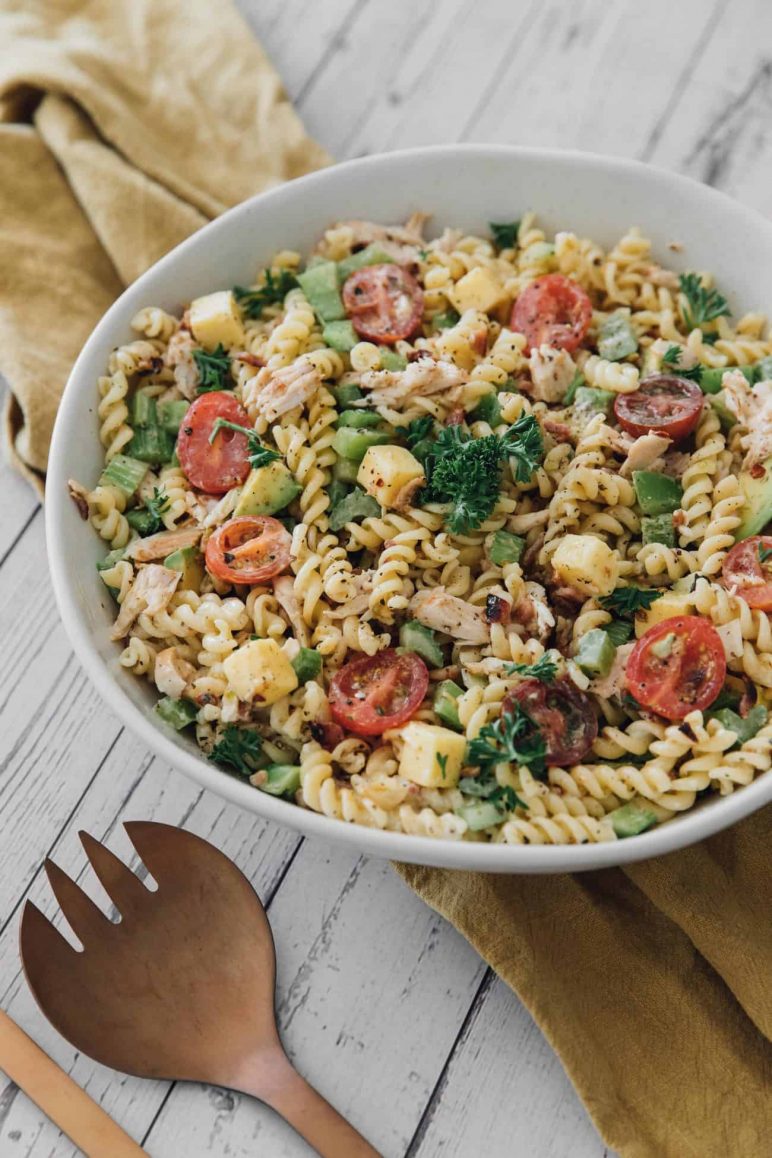 Chicken Club Pasta Salad - Sweet Pea's Kitchen