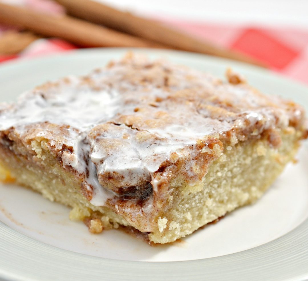 Cinna-bun Cake in the Oven - Sweet Pea's Kitchen