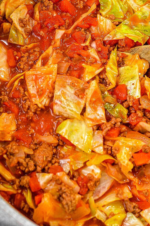Taco Ground Beef and Cabbage Skillet Meal - Sweet Pea's Kitchen