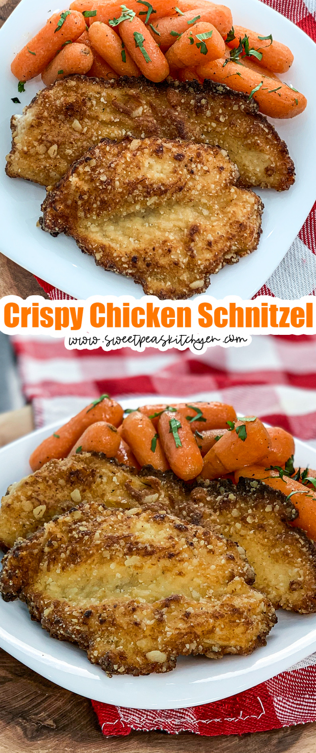 Crispy Chicken Schnitzel - Sweet Pea's Kitchen