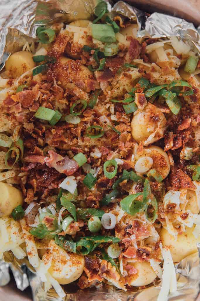 Loaded Slow Cooker Potatoes - Sweet Pea's Kitchen