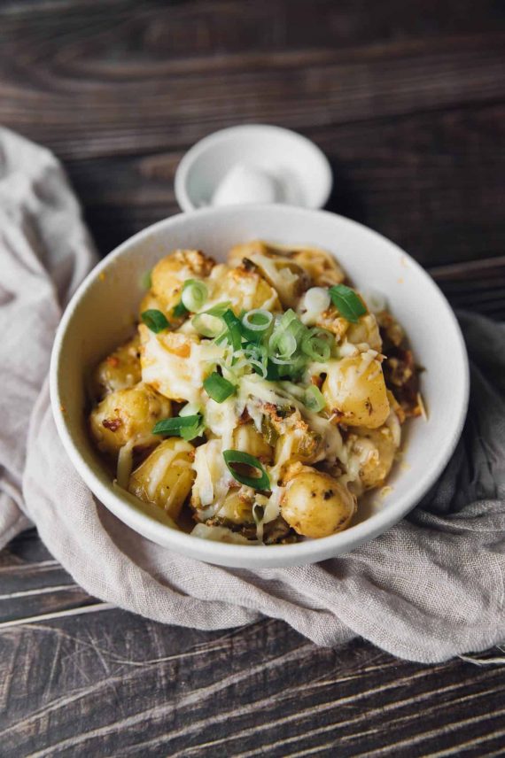 Loaded Slow Cooker Potatoes - Sweet Pea's Kitchen